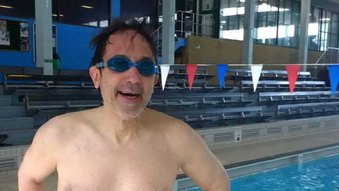 Swimming helps Henri stave off chronic pelvic pain syndrome