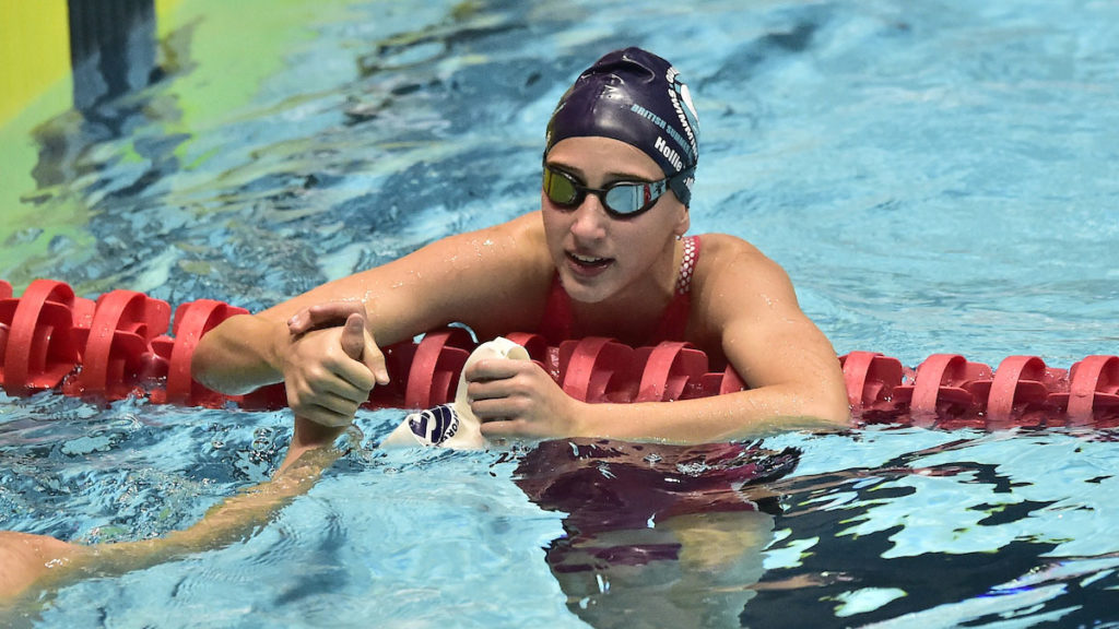 Abigail Miles holds on for first gold at National Summer Meet