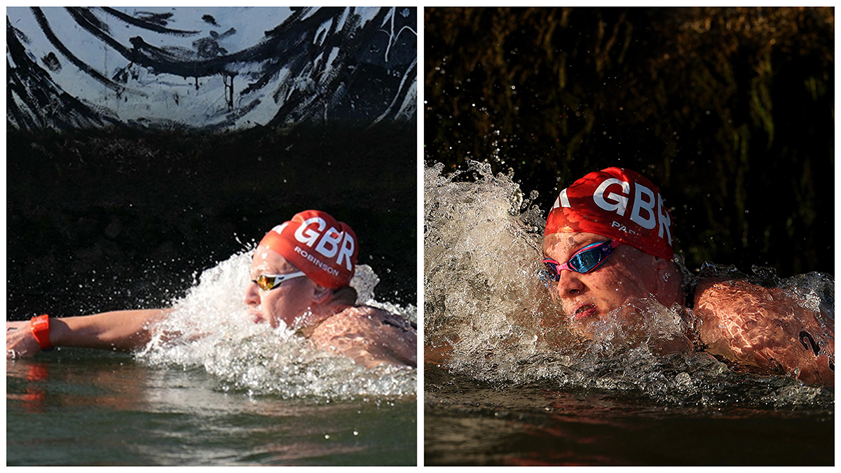 Pardoe and Robinson put in proud performance in Olympic marathon swim