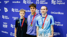 Alexander Tew completes gold medal hat-trick in 800m freestyle