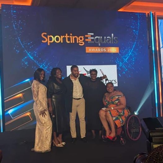 Harley Hicks wins of the Coach of the Year at the Sporting Equals Awards